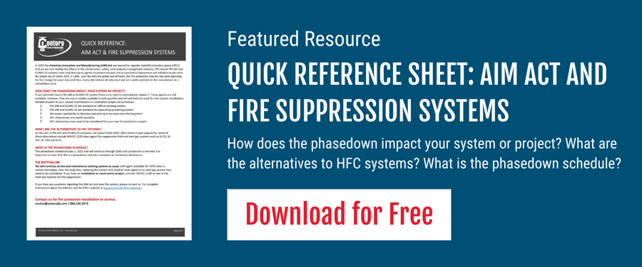 The AIM Act and What It Means For Your Fire Suppression System